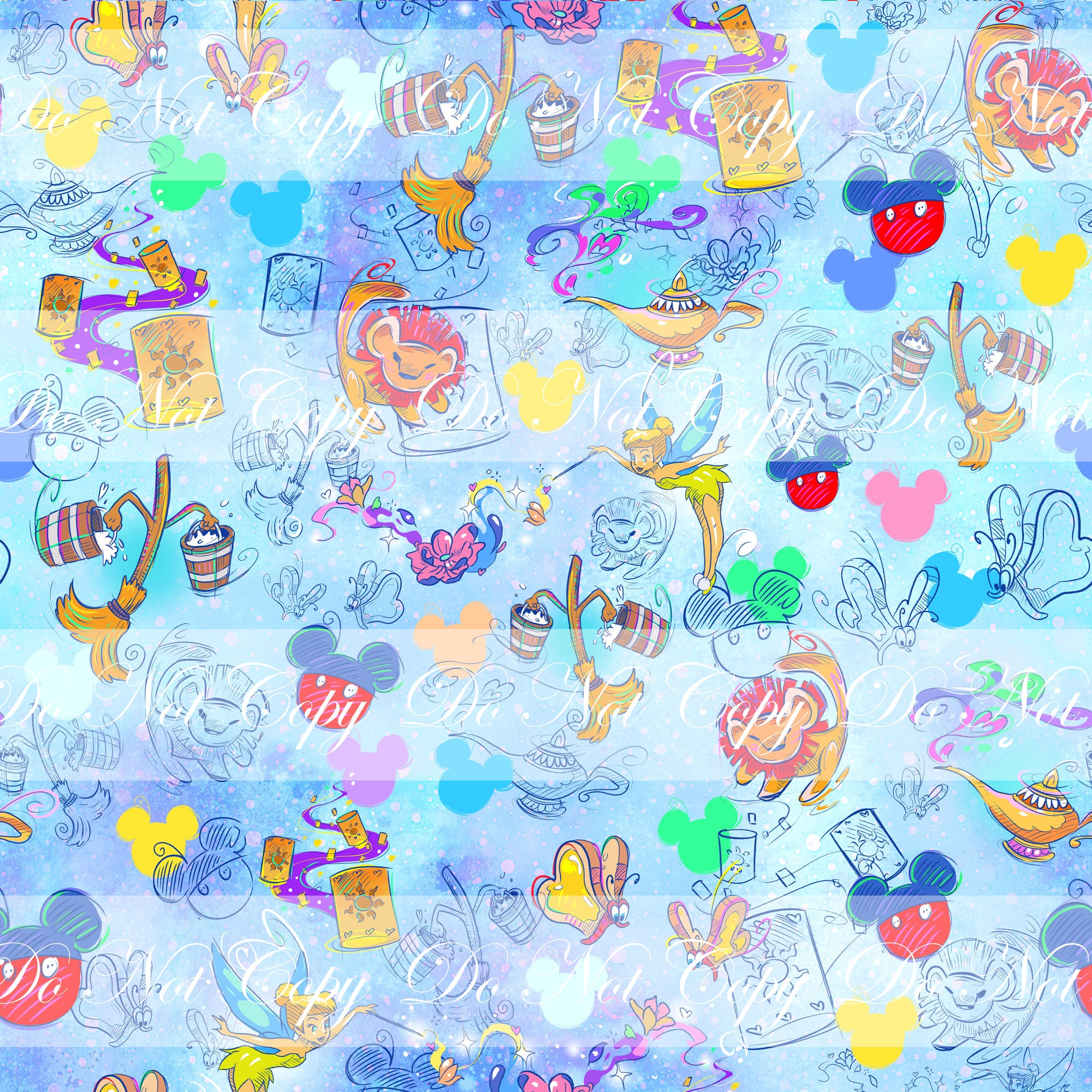 Retail R56- Mickey Magic- Coordinate Blue- Waterproof Canvas – Sweet ...