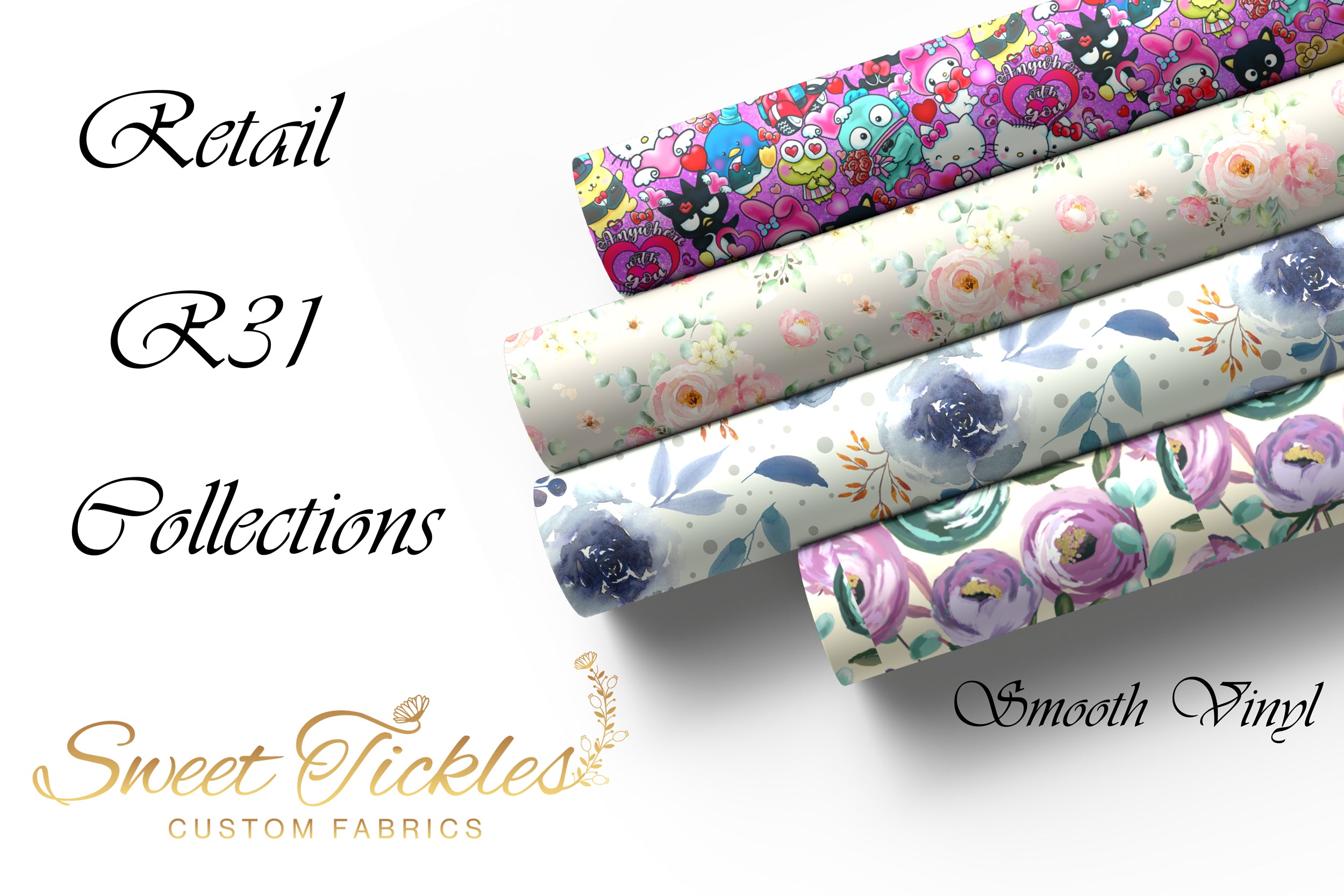 Retail R31- Smooth Vinyl – Sweet Tickles Custom Fabrics